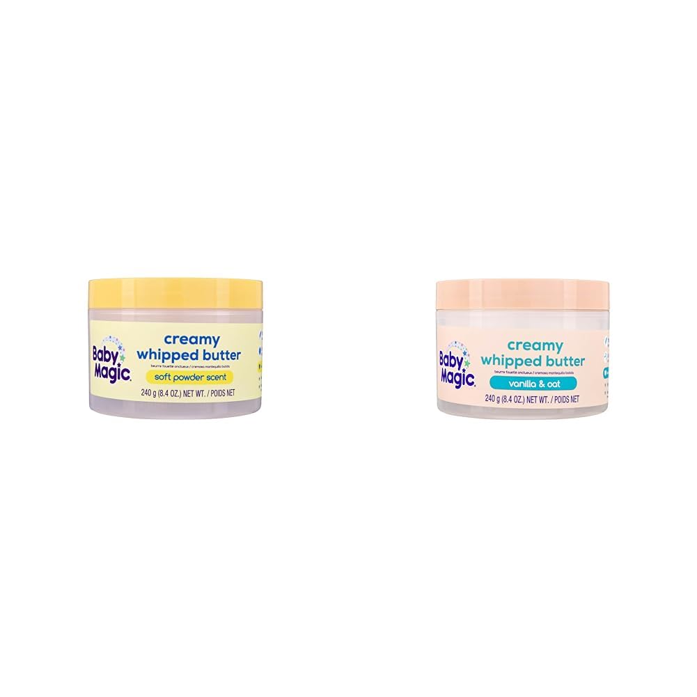 Amazon.com: Baby Magic Creamy Whipped Butter Soft Powder Scent 8.4 oz ...