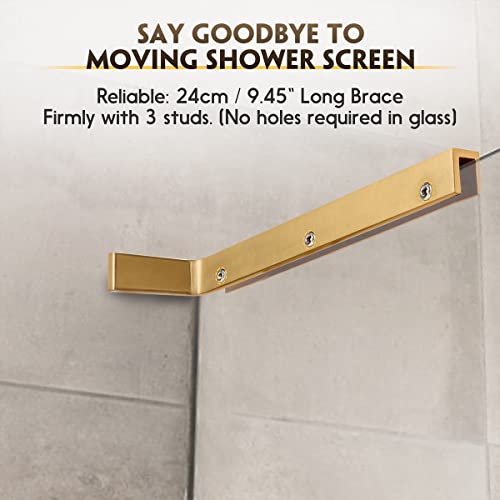 Snapklik.com : LukLoy Fixed Glass Shower Panel Glass To Wall Support ...