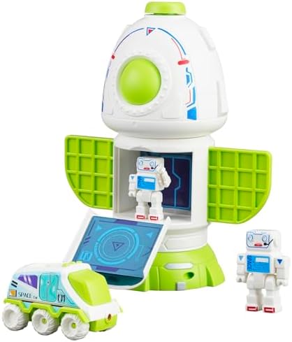 Yosamy Spaceship Toy for Boys, Space Shuttle Toys with Lights&Sound, 3 ...
