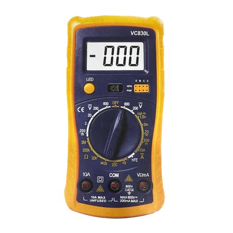 Generic Digital Multimeter, Multimeter with AC DC Voltmeter & Ohm Volt ...