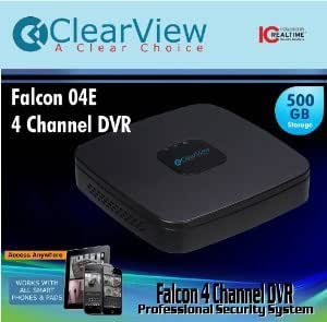 Amazon.com : ClearView 4 Channel Low Cost DVR 2cif 500GB HD CCTV ...