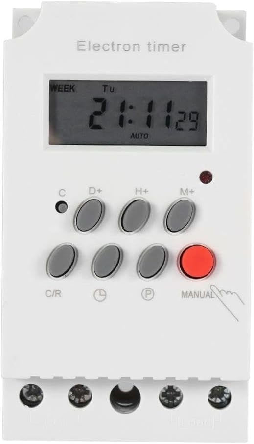 Digital Programmable Timer Switch - 30A Relay for street & Neon Lamp ...