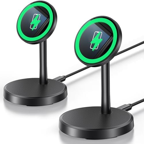 Amazon.com: Xiauodo Magnetic Wireless Charger iPhone, 2 Pack 15W Fast ...
