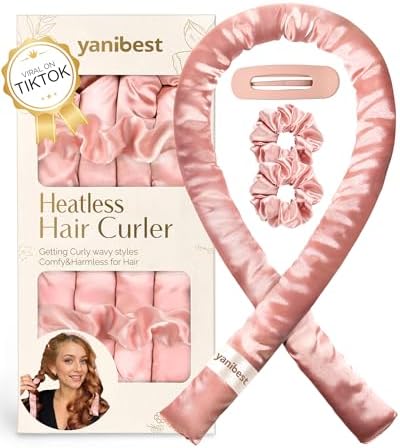 Amazon.com : Heatless Hair Curler and Curling Scrunchie Set, Heatless ...