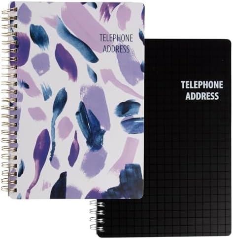 Address Book with Alphabetical Tabs, Portable Address Telephone Book ...