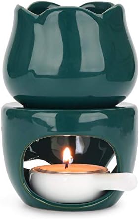 Amazon.com: Warmself Hand Made Large Capacity Essential Oil Burner Wax ...