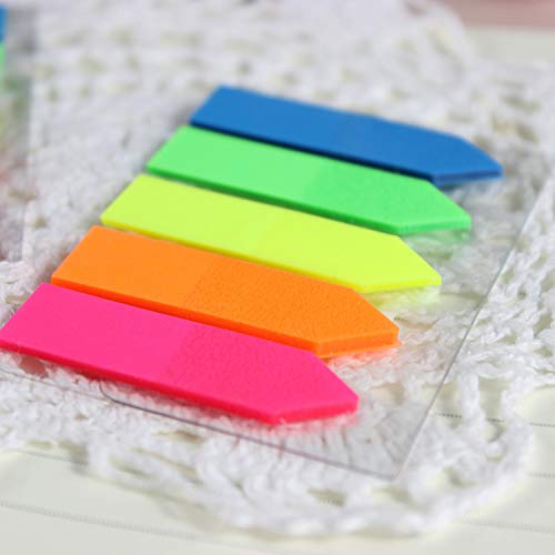 DishanKart Arrow Flags Fluorescent Self Sticky Notes- 7.5 cm x 5 cm x 0 ...