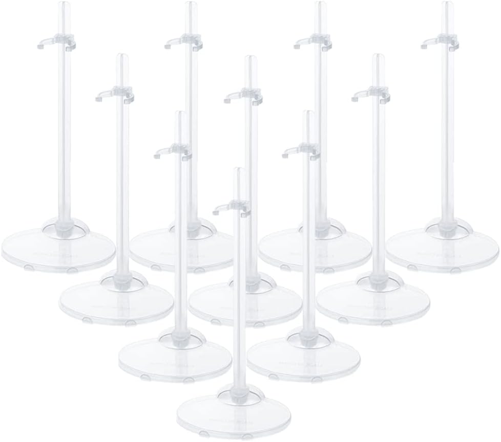 HMIEPRS Doll Display Stand Display Holders, Adjustable Transparent ...