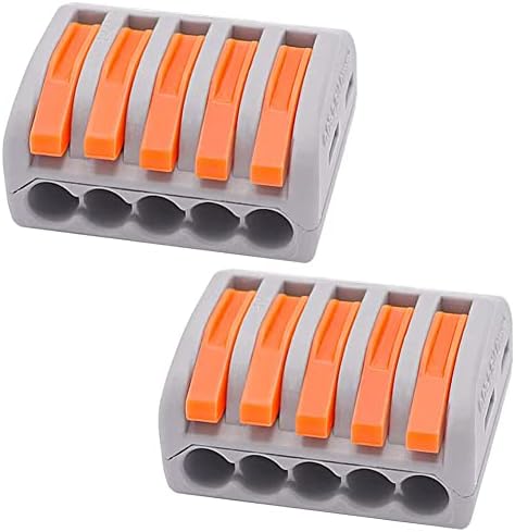 WOODTULA 5 Conductor Combination Compact Wire Connectors - Fast ...