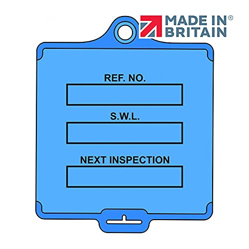 ‘AssetTag Flex Safe Working Load’ Tag, Medium, Blue (Pack of 50 – BigaMart