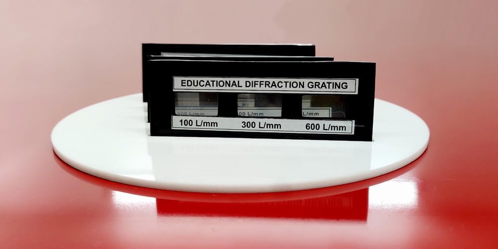 Witeg Educational Diffraction Grating | Diffraction Grating 15000 LPI ...
