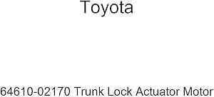 Amazon.com: TOYOTA 64610-02170 Trunk Lock Actuator Motor : Automotive