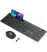 Amazon.com: Wireless Keyboard and Mouse Combo Rose Pink, Vivefox USB A ...