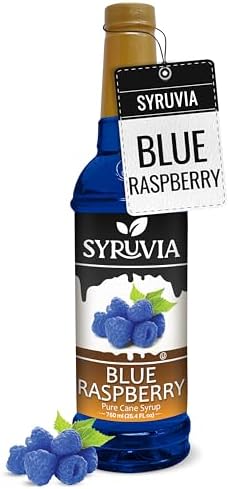 Amazon.com: Syruvia Blue Raspberry Syrup 25.40 Ounces Blue Raspberry ...