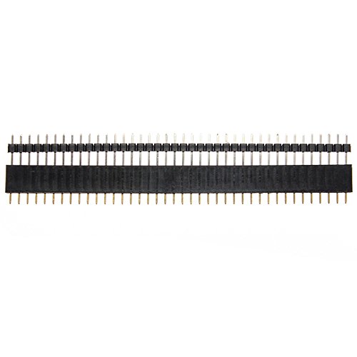 ExcLent 40 Pin 2.54mm Male Female SIL Socket Row Strip PCB Connector ...
