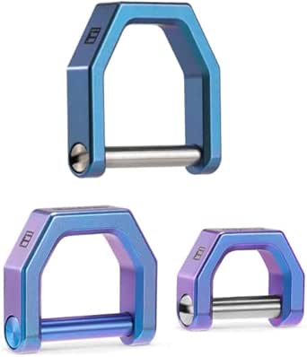 Amazon.com: Titanium D-Ring Keychain Set – Small, Medium, Large Sizes ...