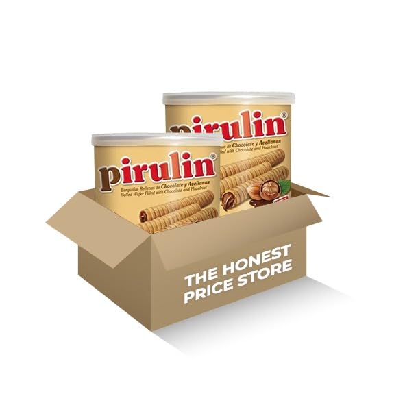 Amazon.com: Pirulin Wafer Filled with Hazelnut and Chocolate (2 Pack ...
