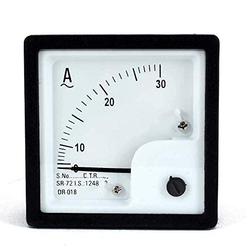 ESPtronics Analog Ampere Meter (0-30A) 72mm Ac for Home, Monitor Panel ...