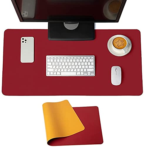 SYGA Desk Pad Protector Waterproof PU Desk Mat Blotters on Desktop ...