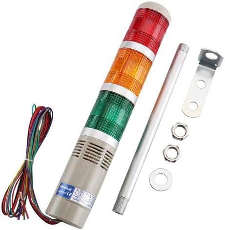 Amazon.com: Industrial Signal Tower Light - 110VAC 3-Color LED Stack ...