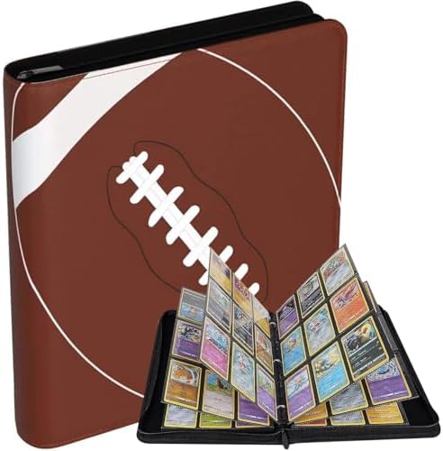 Amazon.com: Jaragar 900 Pockets Football Card Binder for Trading Cards ...