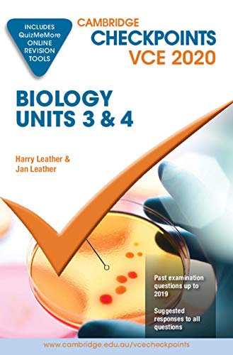 Cambridge Checkpoints VCE Biology Units 3&4 2020: Leather, Harry ...