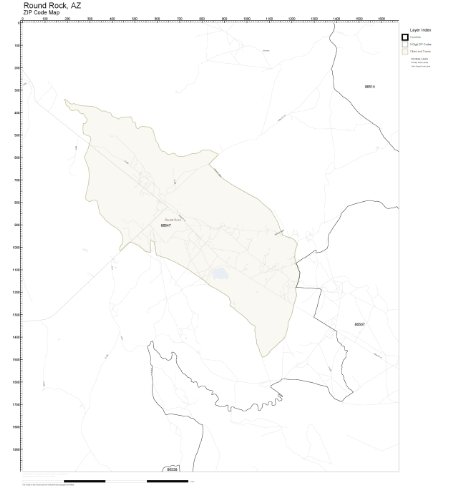 ZIP Code Wall Map of Round Rock, AZ ZIP Code Map Laminated: Amazon.com ...