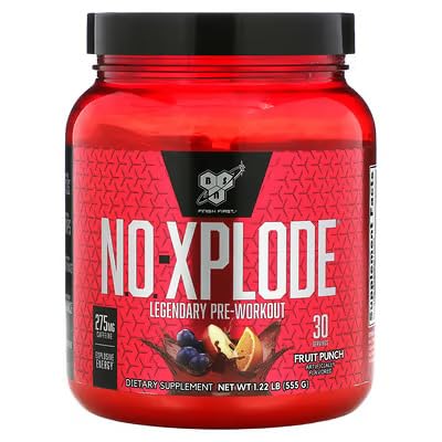N. O. Xplode Legendary PreWorkout - 30 Servings (Fruit Punch) : Amazon ...