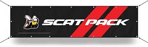 Amazon.com: Dodge Scat Pack with Rhombus Heavy Duty Long Vinyl Banner ...
