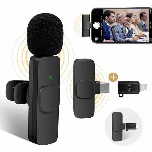 HB PLUS Wireless Lavalier Microphone Mic System for YouTube Facebook ...