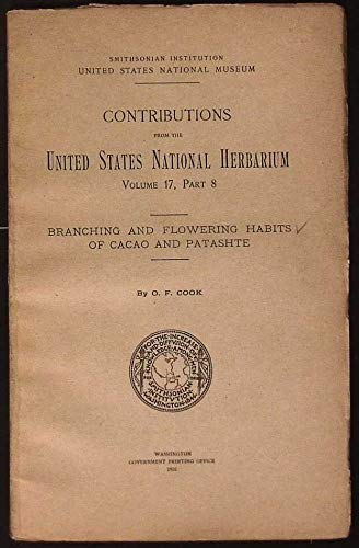 Branching and Flowing Habits of Cacao and Patashte, 1916, Contributions ...