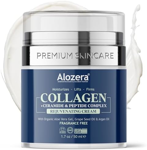Amazon.com: Alozera Collagen Moisturizer Cream – Anti-Aging Collagen ...