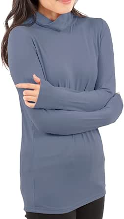 Amazon | [MaoWao] タートルネック ピーチ起毛インナー長袖Tシャツ エコ暖 | Tシャツ・カットソー 通販