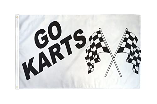 AZ FLAG – Go Karts Flag – 3×5 Ft – 100D Polyester Karting Banner with ...