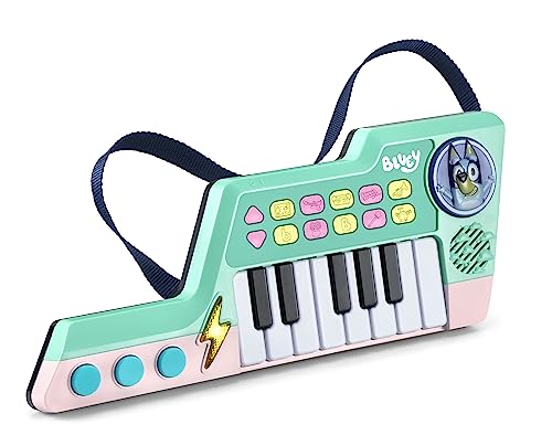 VTech Bluey Keytar, Official Bluey Toy with 5 Instrument Sounds ...