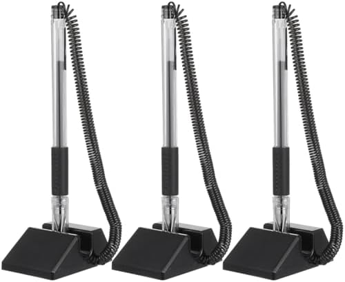 Secure Pen With Chain And Office Pen Holder Adhesive, Reception Counter ...