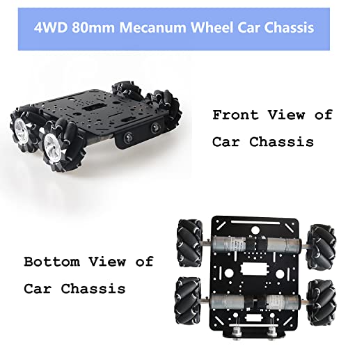Snapklik.com : Professional 80mm Mecanum Wheel Car Chassis MC200 For Arduino/Raspberry pi ...
