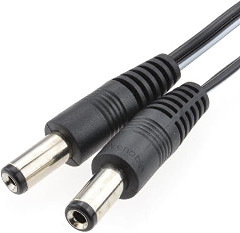 kenable 2.1mm x 5.5mm DC Connector Lead Male to Male Power Cable 1m [1 ...