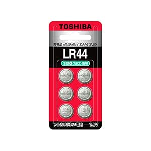 TOSHIBA LR44B 6P Alkaline Button Cell Battery, 6 Pack (Equivalent ...
