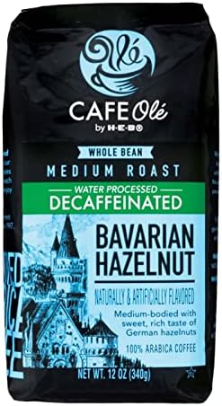 Amazon.com : HEB Cafe Ole Whole Bean Coffee 12oz Bag (Pack of 3) (Decaf ...
