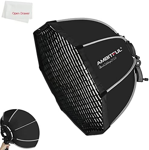 Amazon.com : AMBITFUL Portable Softbox 25.6in / 65cm Octagon Umbrella ...