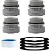 Amazon.com: TonGass (4-Pack) 1 1/4" to 1 1/2" Filter Hose Conversion ...