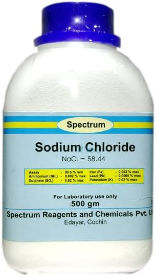 Sodium Chloride (NaCl, 500g) SPECTRUM : Amazon.in: Industrial & Scientific