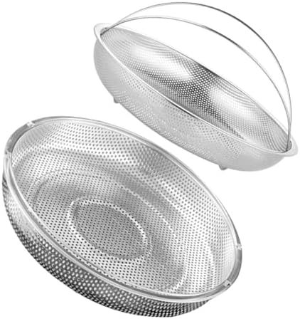 Amazon.com: SHOWERORO 2Pcs Steamer Basket with Handle Reusable Food ...