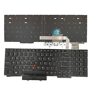 Tiugochr Laptop Replacement US Layout with Pointing Keyboard for Lenovo ...