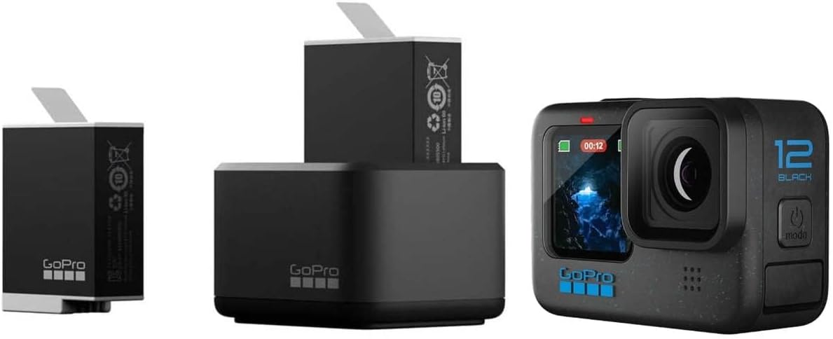 Amazon.com : GoPro Dual Battery Charger + 2 Enduro Batteries (HERO12 ...