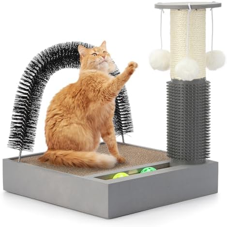 Amazon.com : Cat Scratching Post, OPPKIE Solid Wood Kitten Scratcher ...