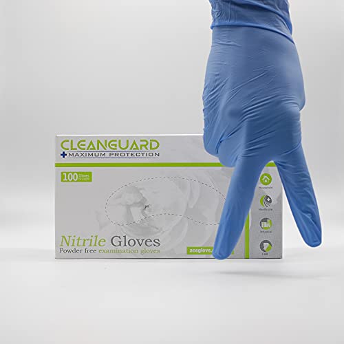 Snapklik.com : Blue Cleanguard Medical Nitrile Exam Gloves, 10 X 100-ct ...