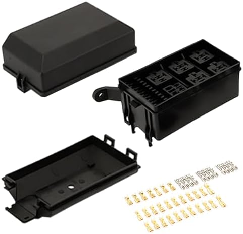 Amazon.com: ZBGUN 1 PC Car Relay Fuse Box Kit, 6 Slot ATC/ATO Fuse Box ...