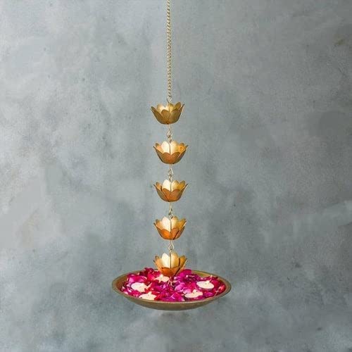 Buy Infinity Decor™ Golden Decorative Metal Diwali Gift Pooja Urli Bowl ...